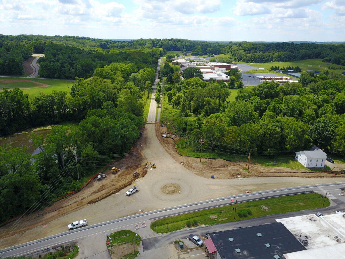 Granville roundabout taking shape on N. Pearl Street - The Reporting ...