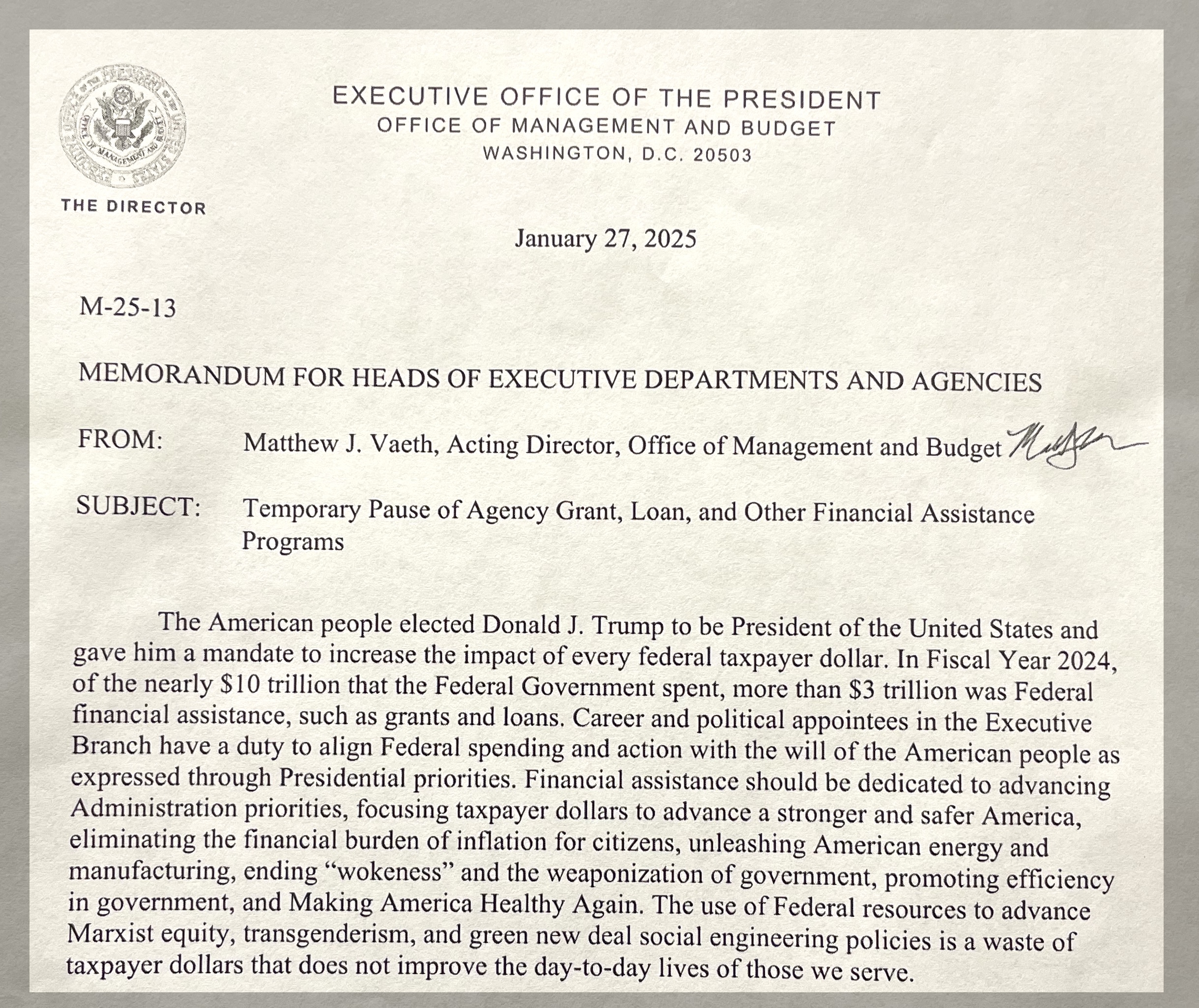 ‘Temporary’ federal spending freeze may affect some Licking County ...