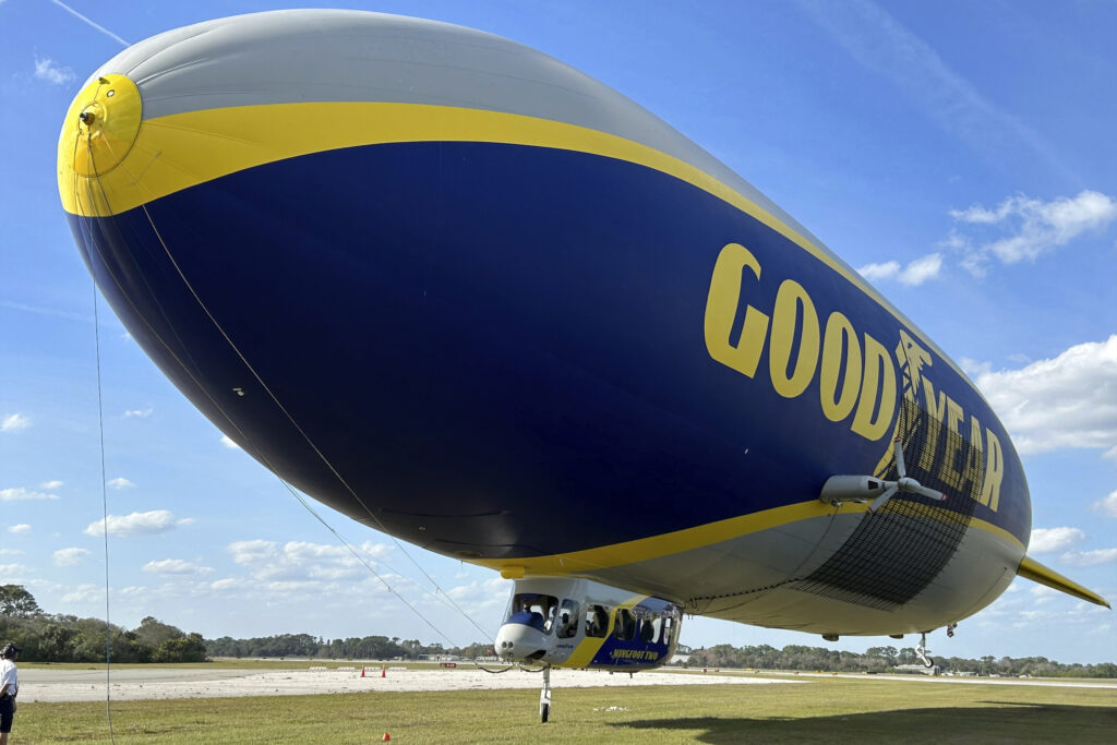 The iconic Goodyear Blimp is 100: To celebrate, 3 ships fly over Ohio ...